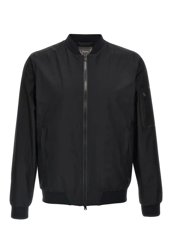 Herno Gore-tex Infinium Windstopper Bomber Jacket - Black