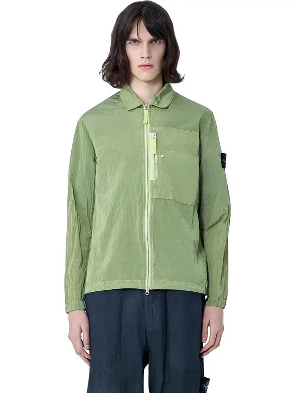 Stone Island Technical Zip-front Jacket - Green