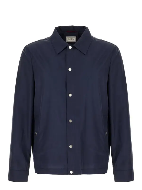 Brunello Cucinelli Button-detailed Collared Jacket - Multicolor