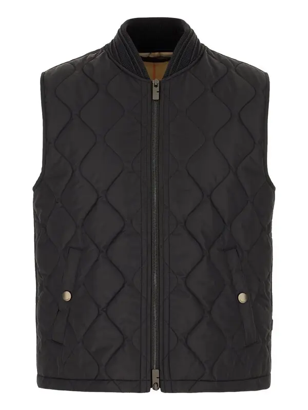 Burberry Quilted Vest - Multicolor