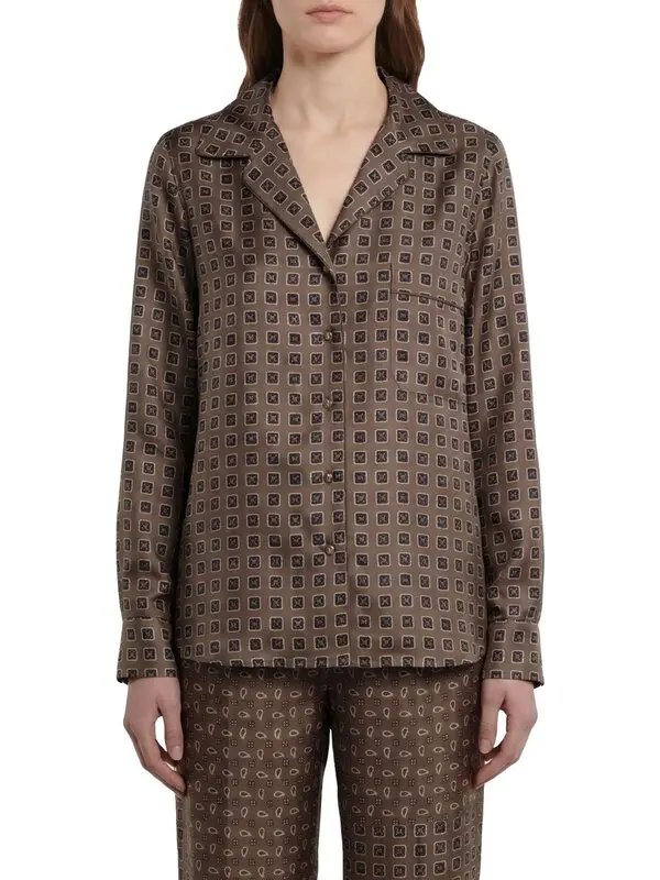 Max Mara Printed Shirt - Cream