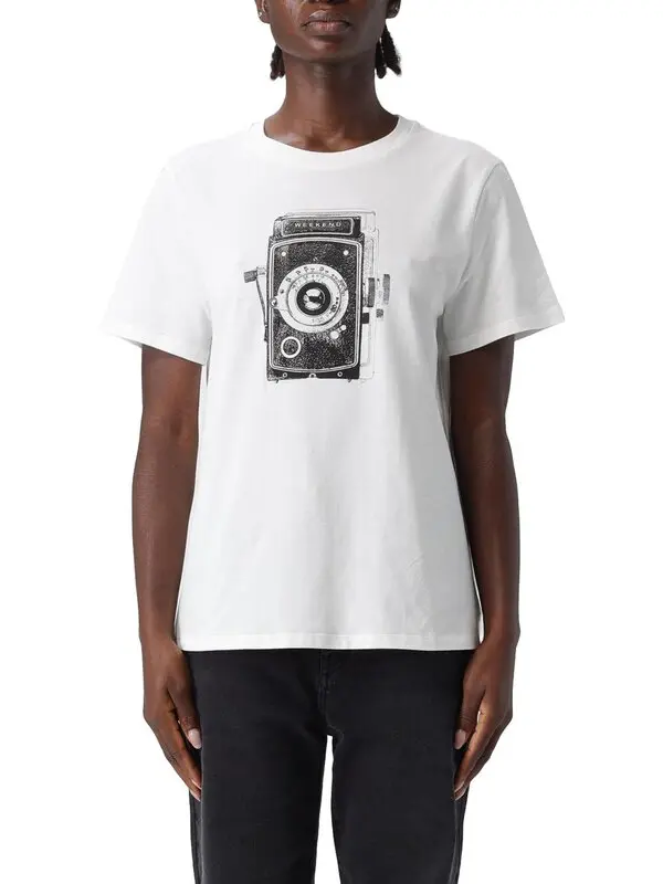 Max Mara Graphic Print Cotton T-shirt - Multicolor