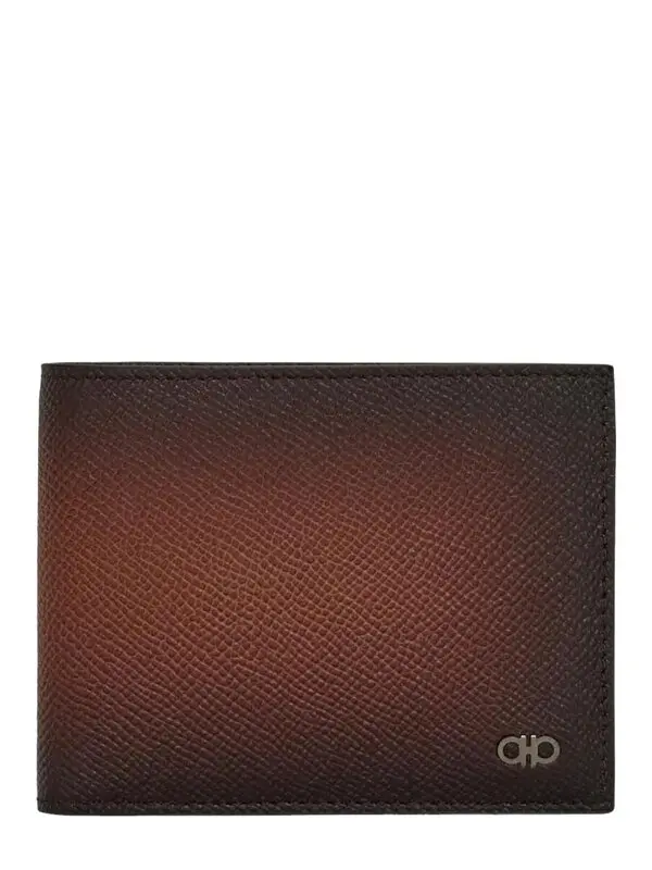 FERRAGAMO Gancini Bi-fold Wallet - Brown
