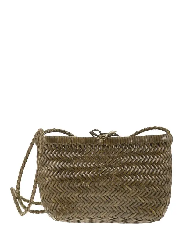 Dragon Diffusion Minsu Woven Leather Mini Bag - Green