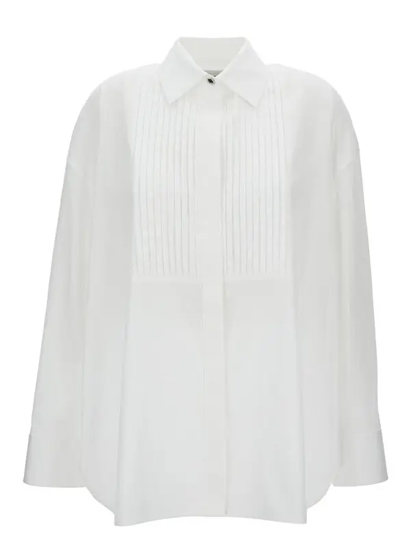 GOLDEN GOOSE Oversized Poplin Shirt With Pleated Details - Multicolor