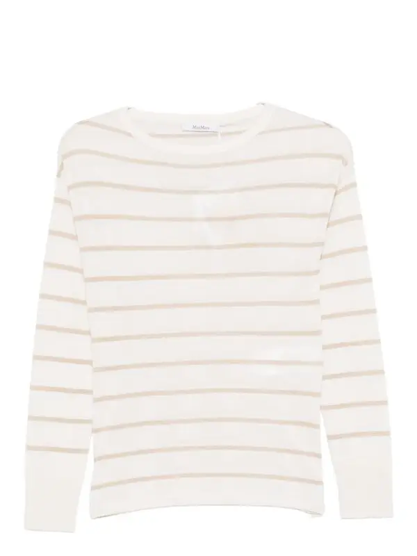 Max Mara Cashmere And Silk Striped Sweater - Multicolor