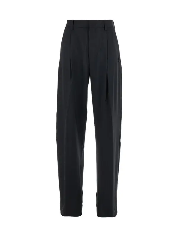 Moncler Pleated Tech Wool Trousers - Multicolor