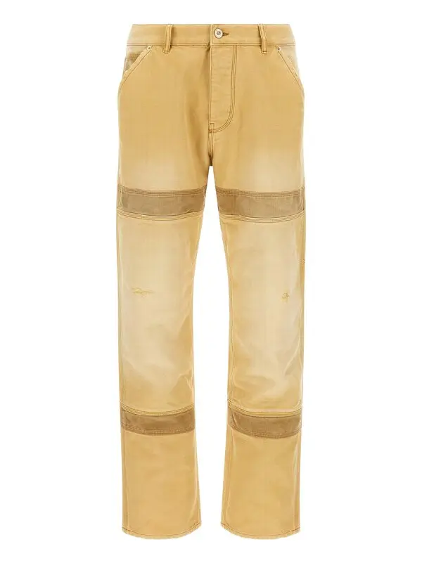 WALES BONNER Sierra Cotton Canvas Trousers - Cream