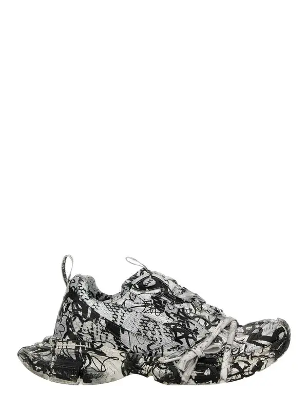 Balenciaga 3xl Printed Mesh And Rubber Sneakers - Multicolor