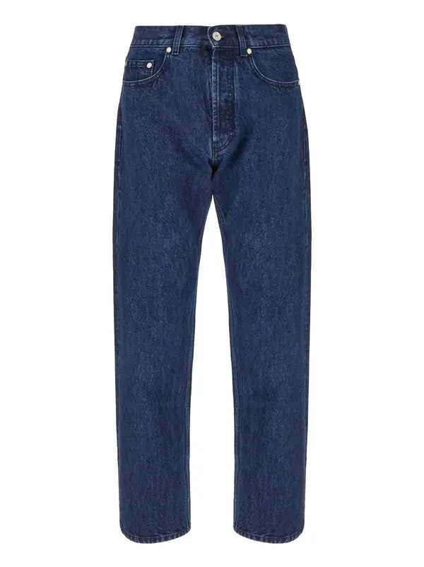 Palm Angels Straight Leg Jeans - Multicolor