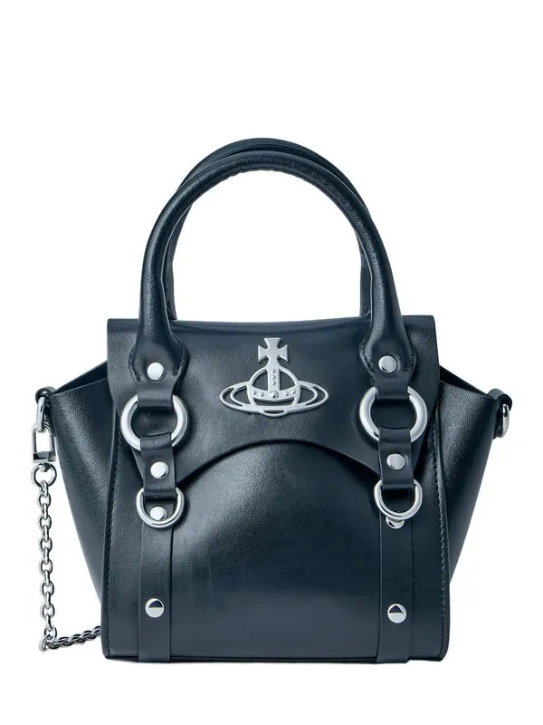 VIVIENNE WESTWOOD Betty Mini Handbag With Chain Detail - Black