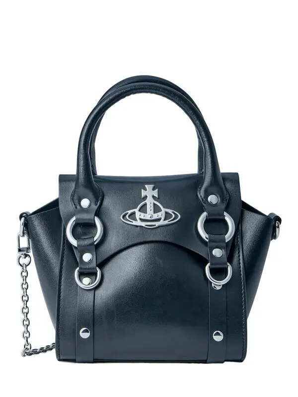 VIVIENNE WESTWOOD Betty Mini Handbag With Chain Detail - Black