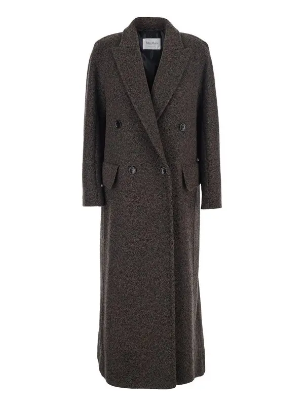 Max Mara Arco Double-breasted Wool And Cashmere Coat - Multicolor