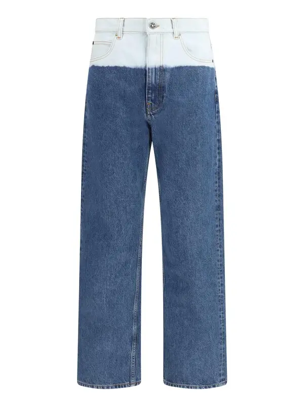 Marni Five-pocket Jeans With Bleached Finish - Blue