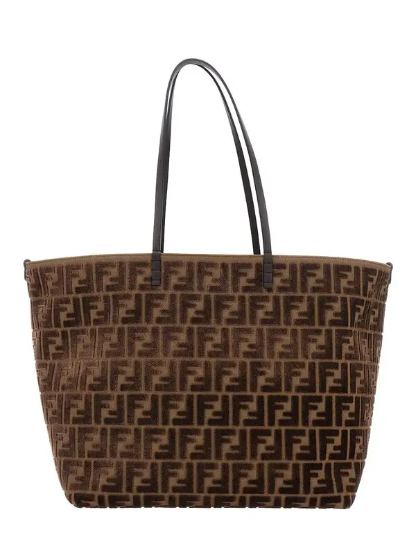 Fendi Shopper Large Ff Motif Tote Bag - Multicolor
