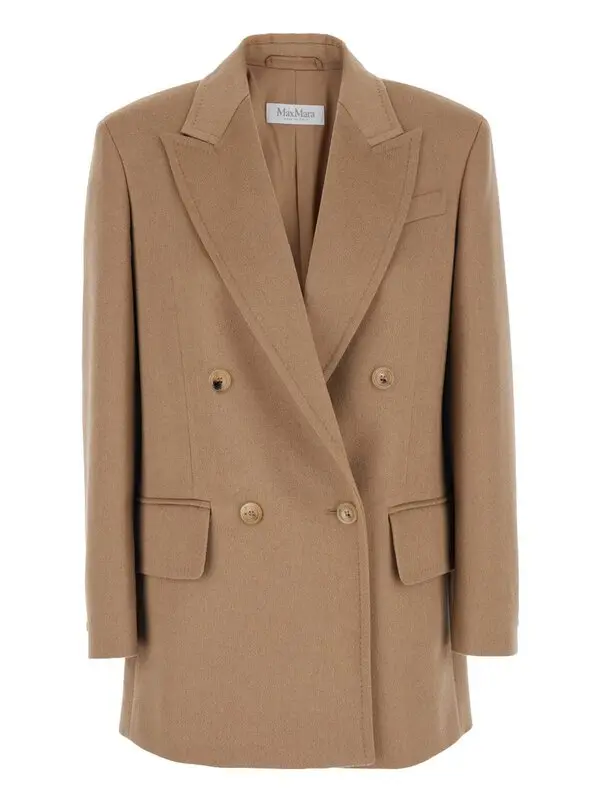 Max Mara Olimpia Wool Double-breasted Blazer - Multicolor
