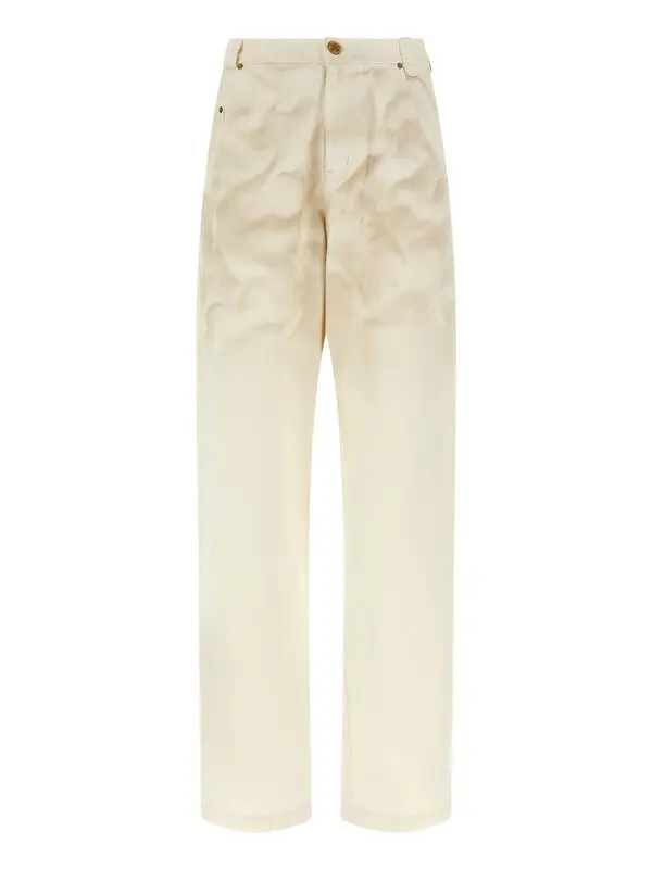 WILLY CHAVARRIA Bad Boy' Jeans - Cream