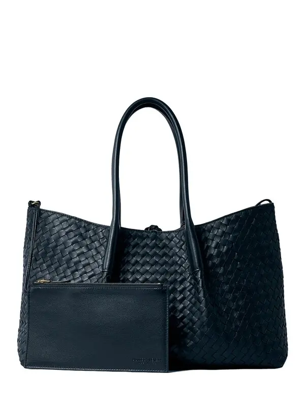 Bottega Veneta Large Pinacoteca Handbag - Black