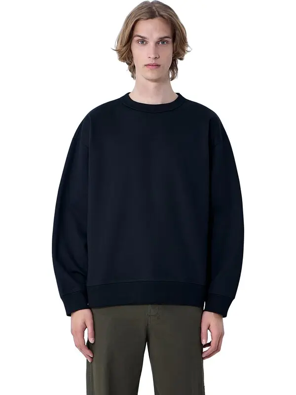 Dries Van Noten Crewneck Ribbed Knit Sweater - Black
