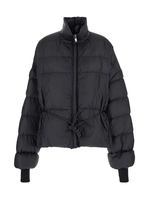 Rick Owens Down Jacket With Drawstring Waist - Multicolor