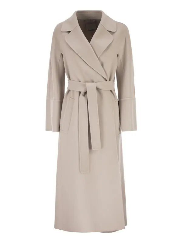 Max Mara Wool Belted Coat - Cream