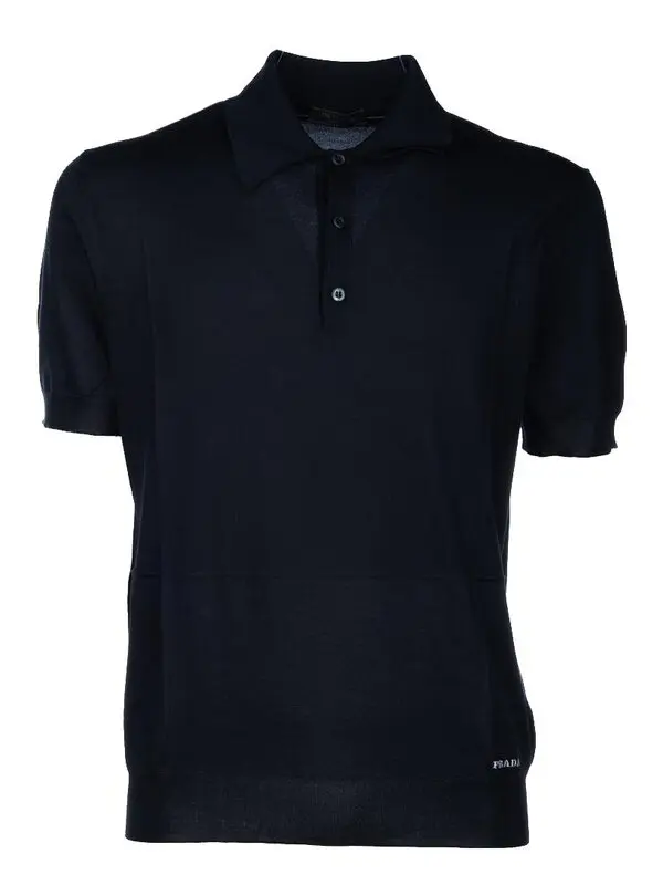 Prada Ribbed Polo Knitwear - Multicolor