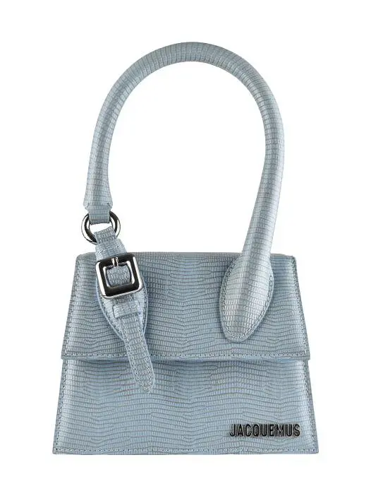Jacquemus Le Chiquito Moyen Textured Leather Bag - Blue