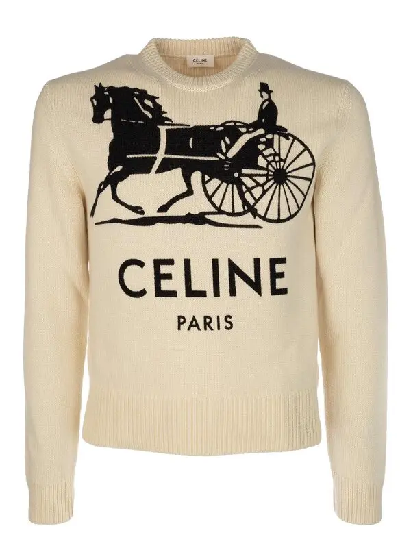 Celine Pullover With Graphic Motif - Multicolor