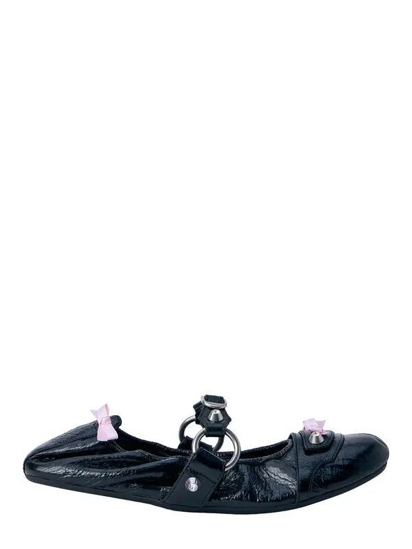 Balenciaga Mary Jane Ballerina Flats - Black