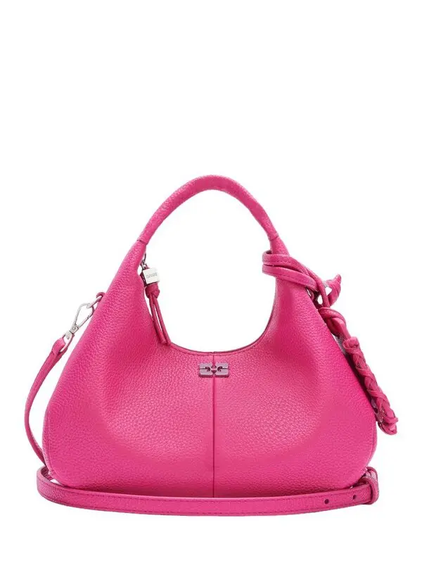 GANNI Satchel Bag With Detachable Shoulder Strap - Pink