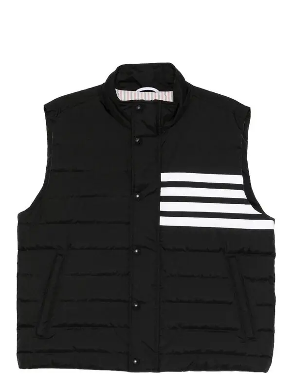 Thom Browne Quilted Sleeveless Vest - Black