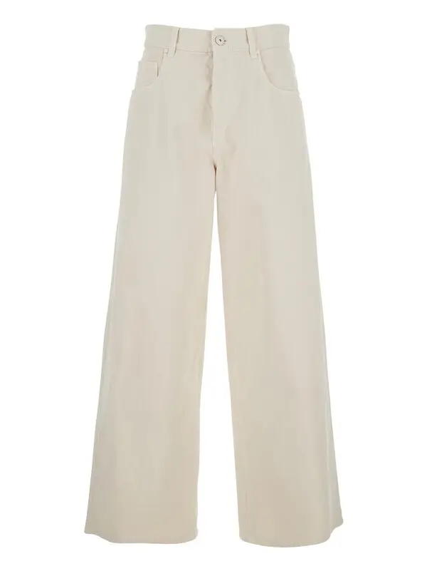 Brunello Cucinelli Wide Leg Jeans - Multicolor