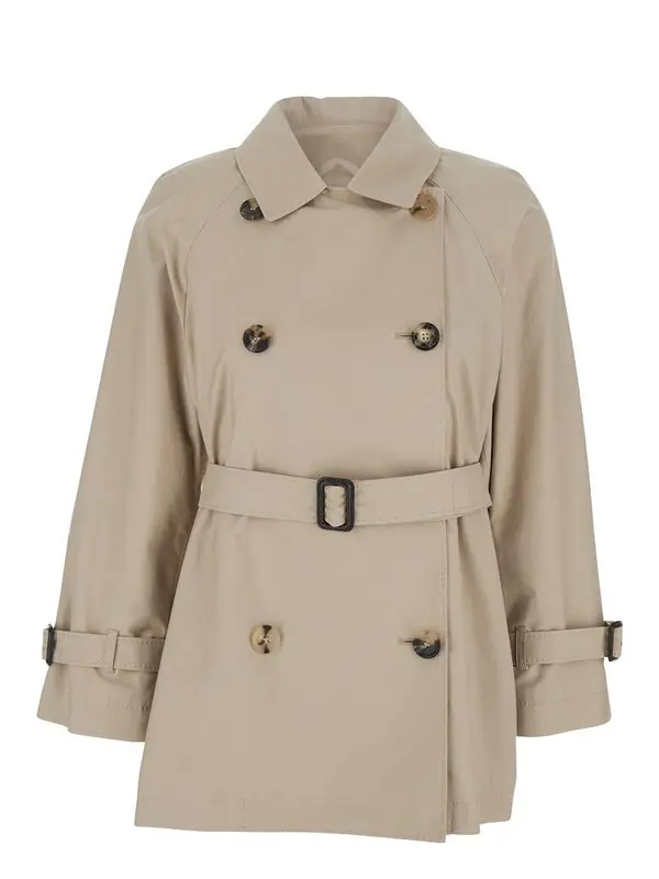 Max Mara Short Trench Coat - Cream