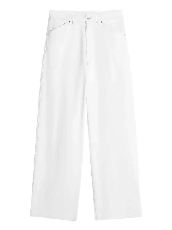 LEMAIRE Cotton Wide-leg Jeans - White
