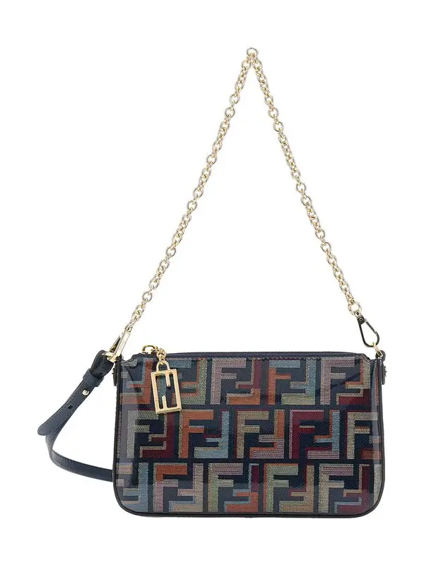 Fendi Ff Motif Crossbody Bag - Multicolor