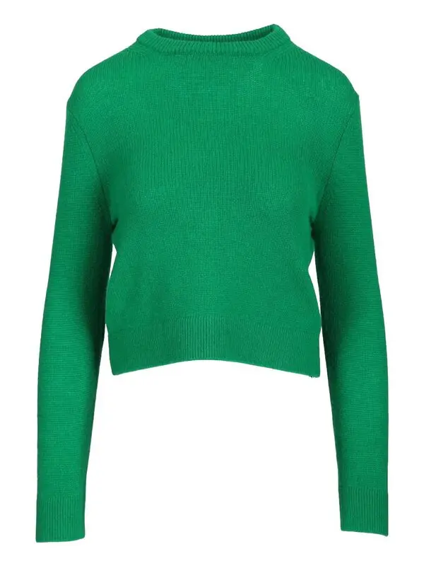 Celine Cashmere Crew Neck Sweater - Green