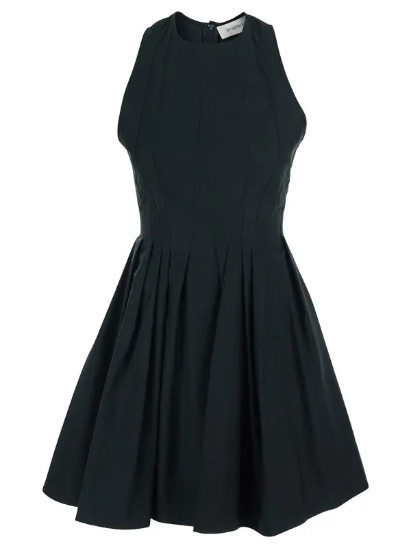 Sportmax Spxara' Cotton Dress With V-neck - Multicolor