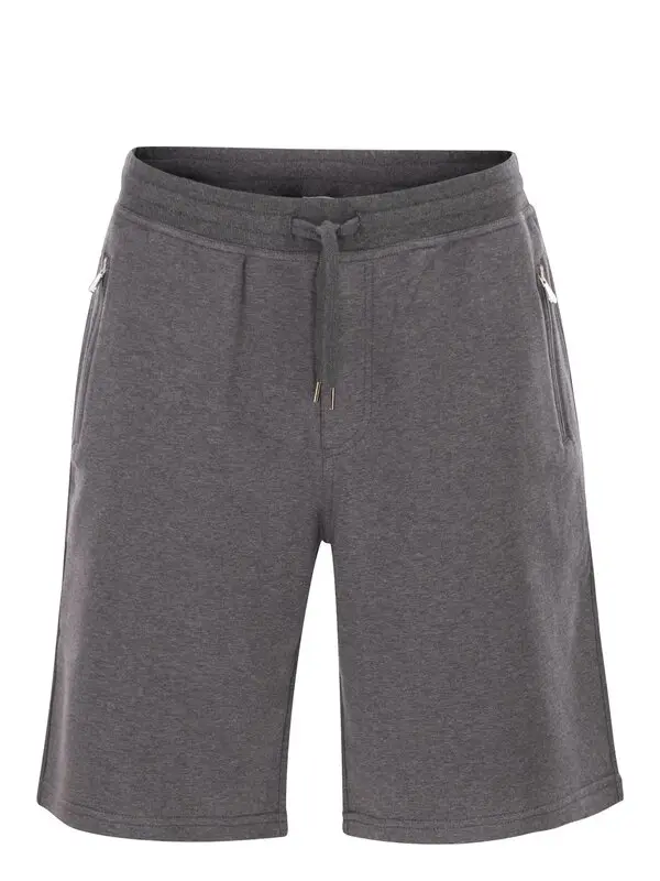 Brunello Cucinelli Techno Cotton Fleece Bermuda Shorts - Gray