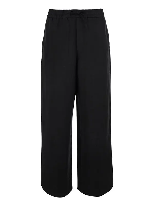 Ami Elasticated Waist Cotton Trousers - Multicolor