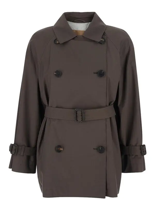 Max Mara Calle Short Trench Coat - Brown