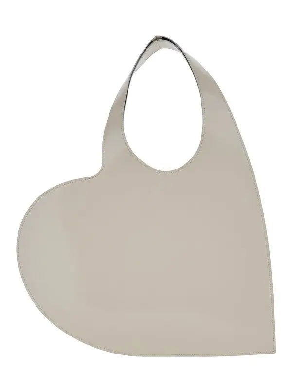 Coperni Heart Shoulder Bag With Logo Print - Multicolor