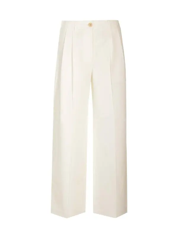 TOTEME Cotton Twill Trousers - White