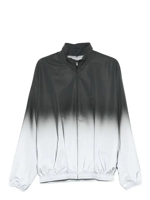 Alexander Wang Bomber Jacket With Zip Fastening And Stand Collar - Silver