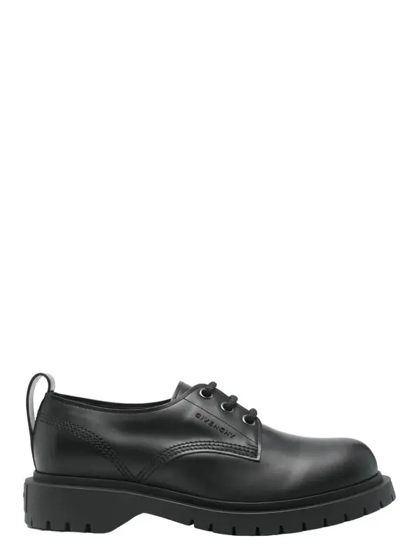 Givenchy Brushed Leather Chunky Derbies - Black