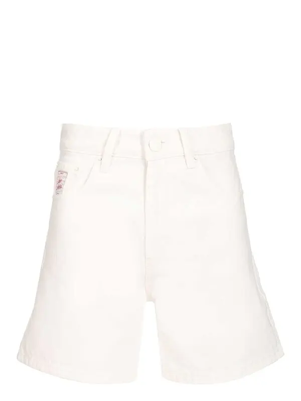Ami Cotton Twill Shorts - White