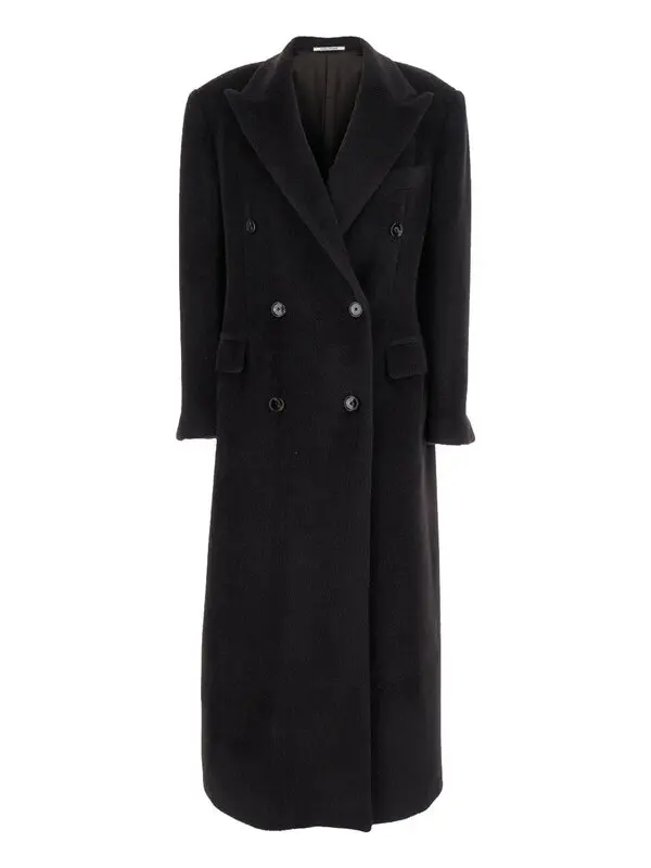 Tagliatore Double-breasted Faux Fur Coat - Multicolor