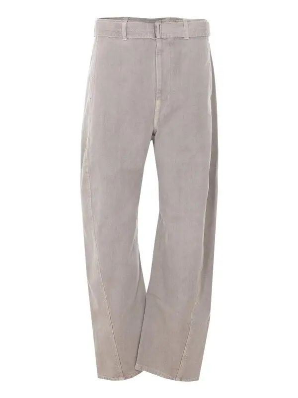 LEMAIRE Twisted Belted Jeans - Gray