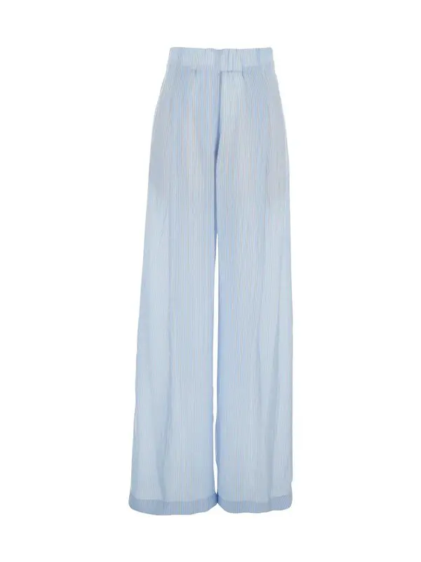 Dries Van Noten Wide Leg Striped Pants - Multicolor