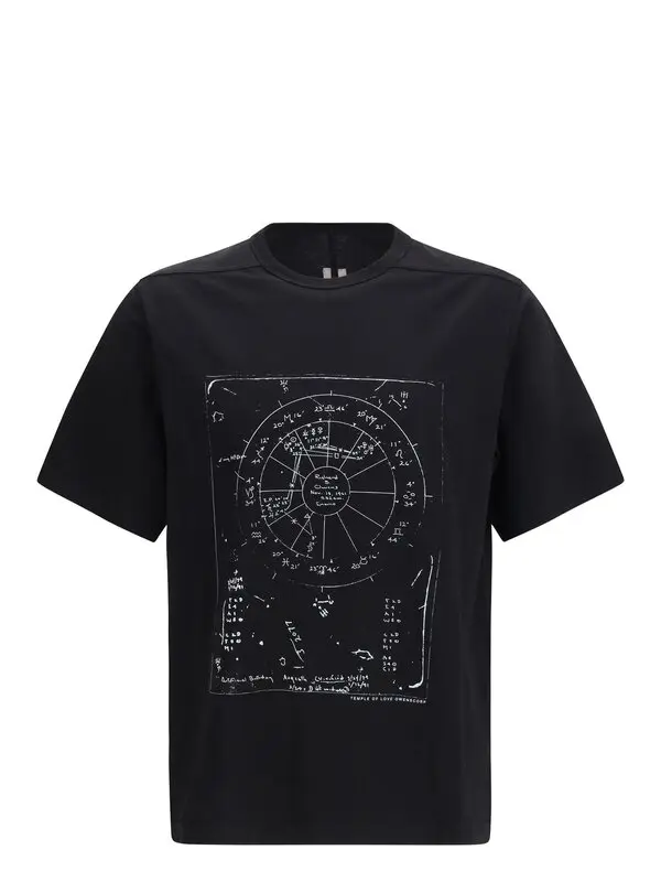 Rick Owens Brad T-shirt In Cotton Jersey - Black
