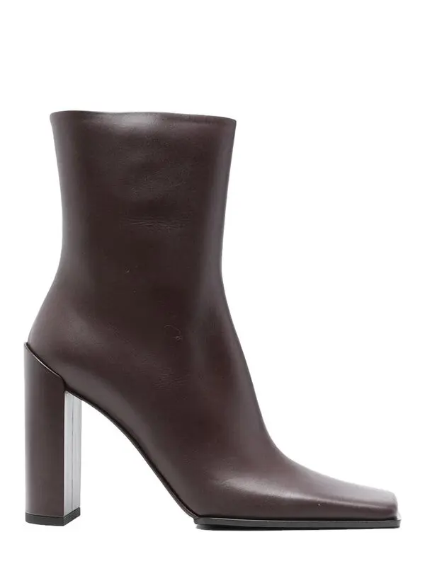 Alaïa Ankle Boots With Block Heel - Brown